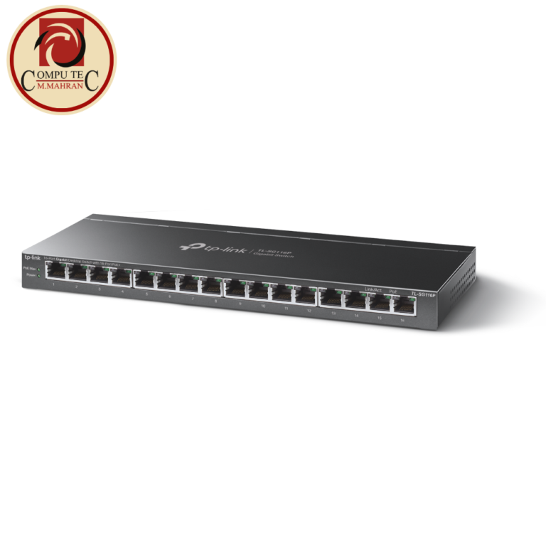 TP-Link TL-SG116P 16 Port Gigabit Switch 8 Port PoE Plus 100W Dedicated ...